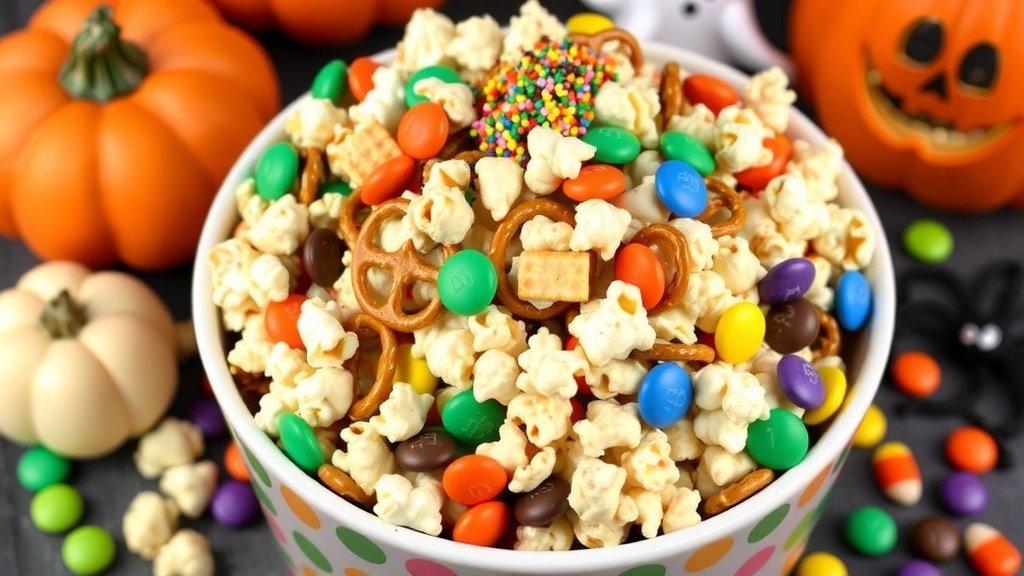 Monster Mash Snack Mix Recipe for Halloween - Food Blasts