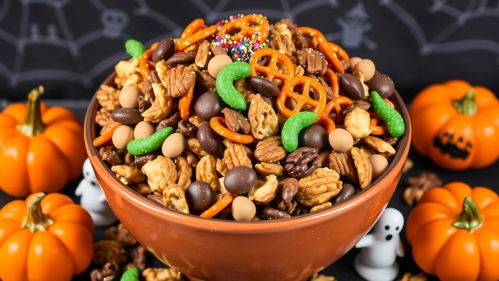 Creepy Crawly Trail Mix Recipe for Halloween - Food Blasts