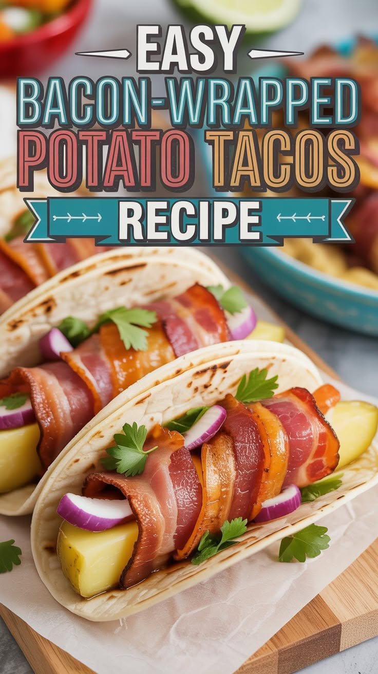 Bacon-Wrapped Potato Tacos Recipe - Food Blasts