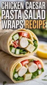 Chicken Caesar Pasta Salad Wraps Recipe - Food Blasts