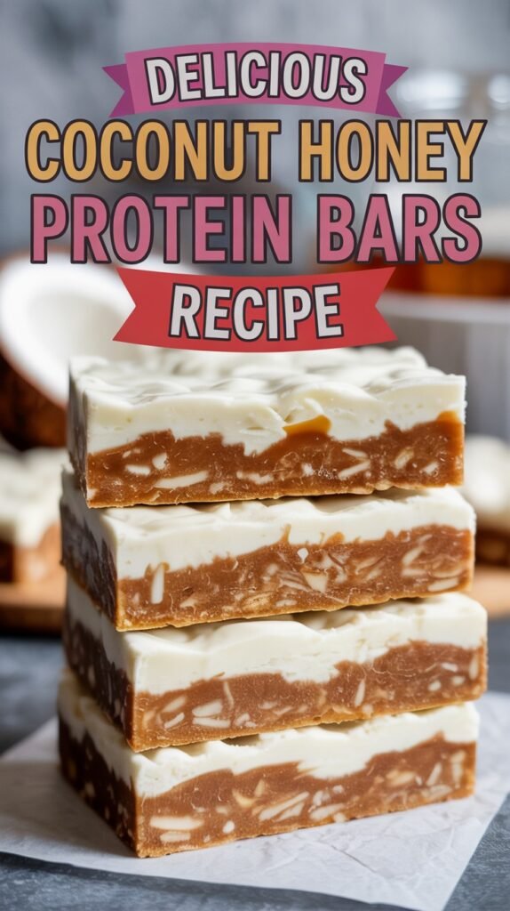 Coconut Honey Protein Bars Recipe - Food Blasts