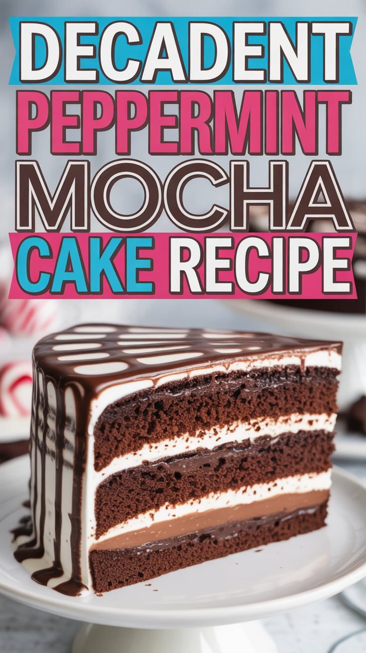 Peppermint Mocha Cake Recipe - Food Blasts