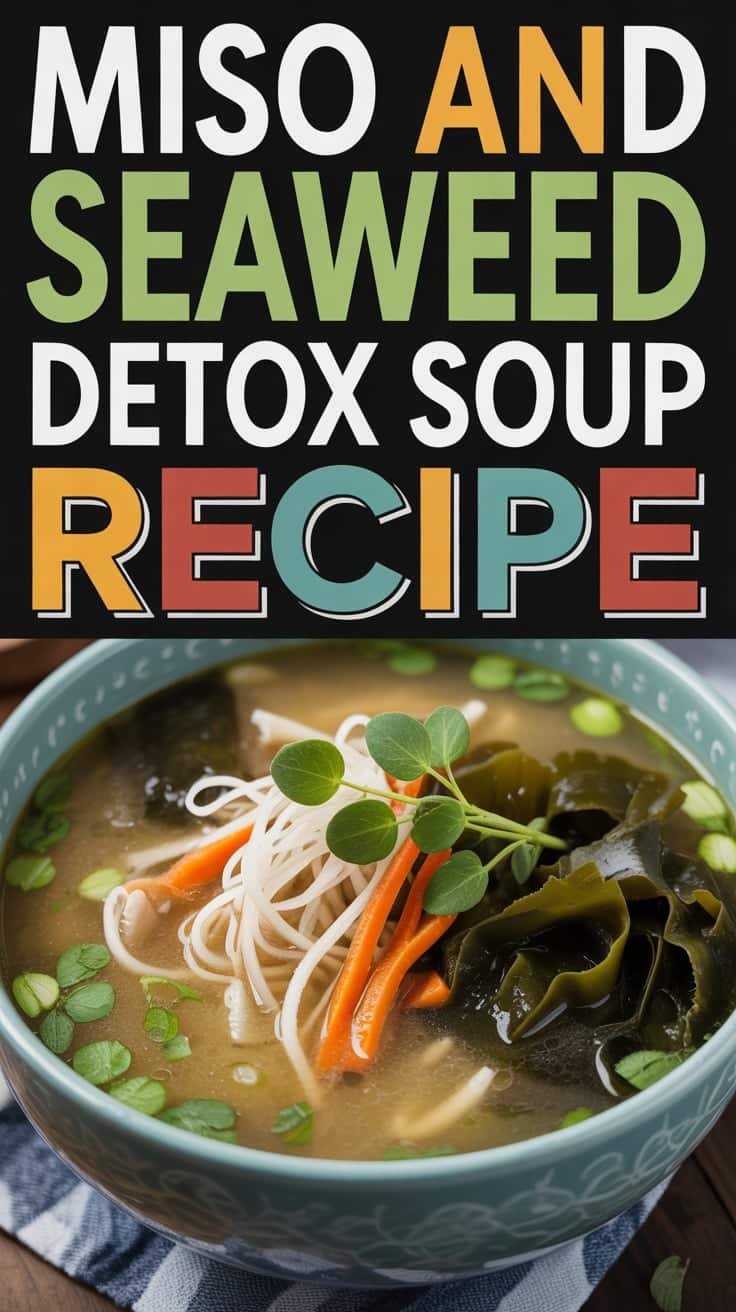 Healing Miso and Seaweed Detox Soup - Food Blasts