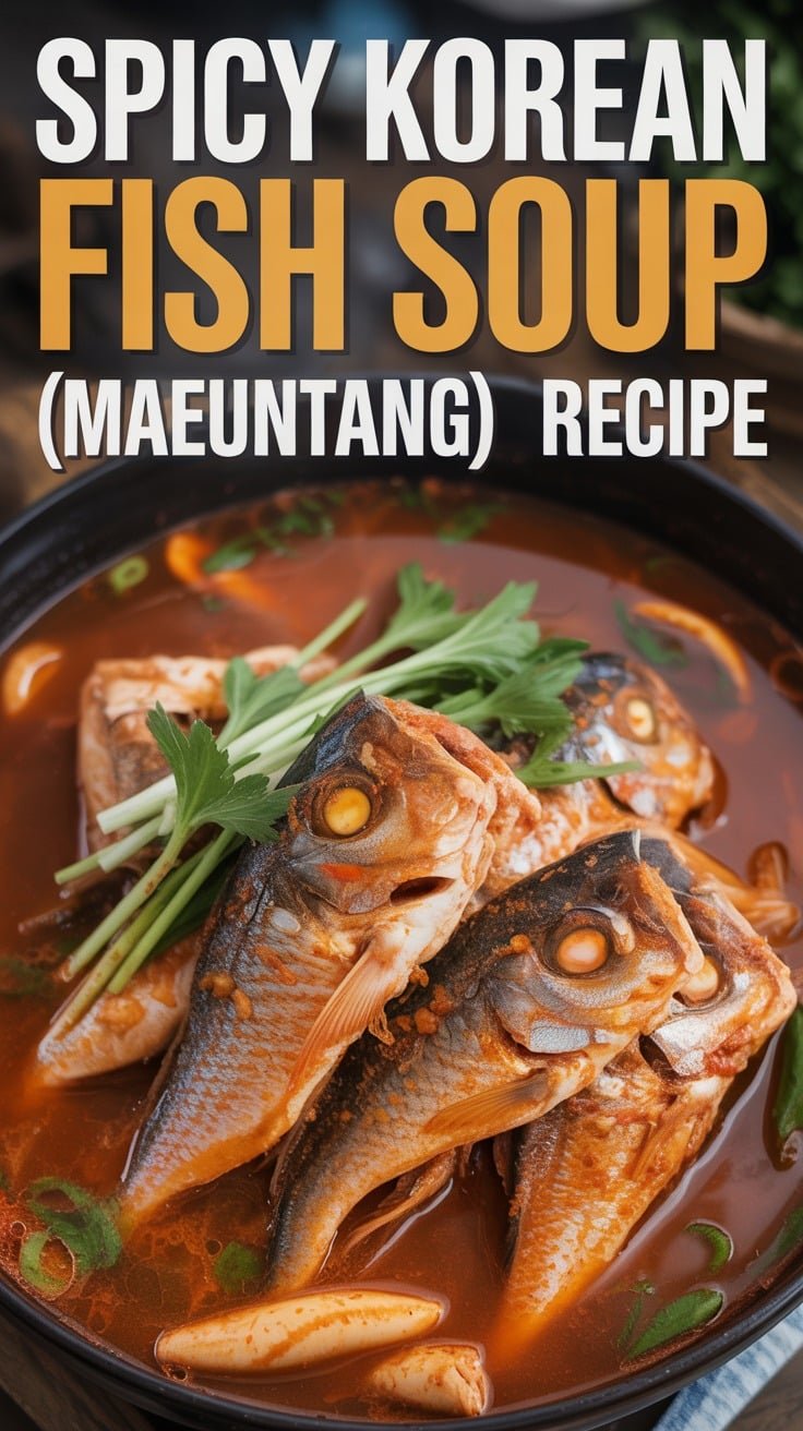 Spicy Korean Fish Soup (Maeuntang) Recipe - Food Blasts