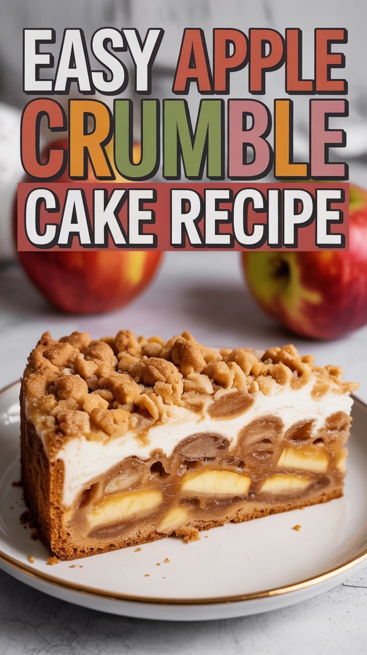 Delicious Apple Crumble Cake Recipe - Food Blasts