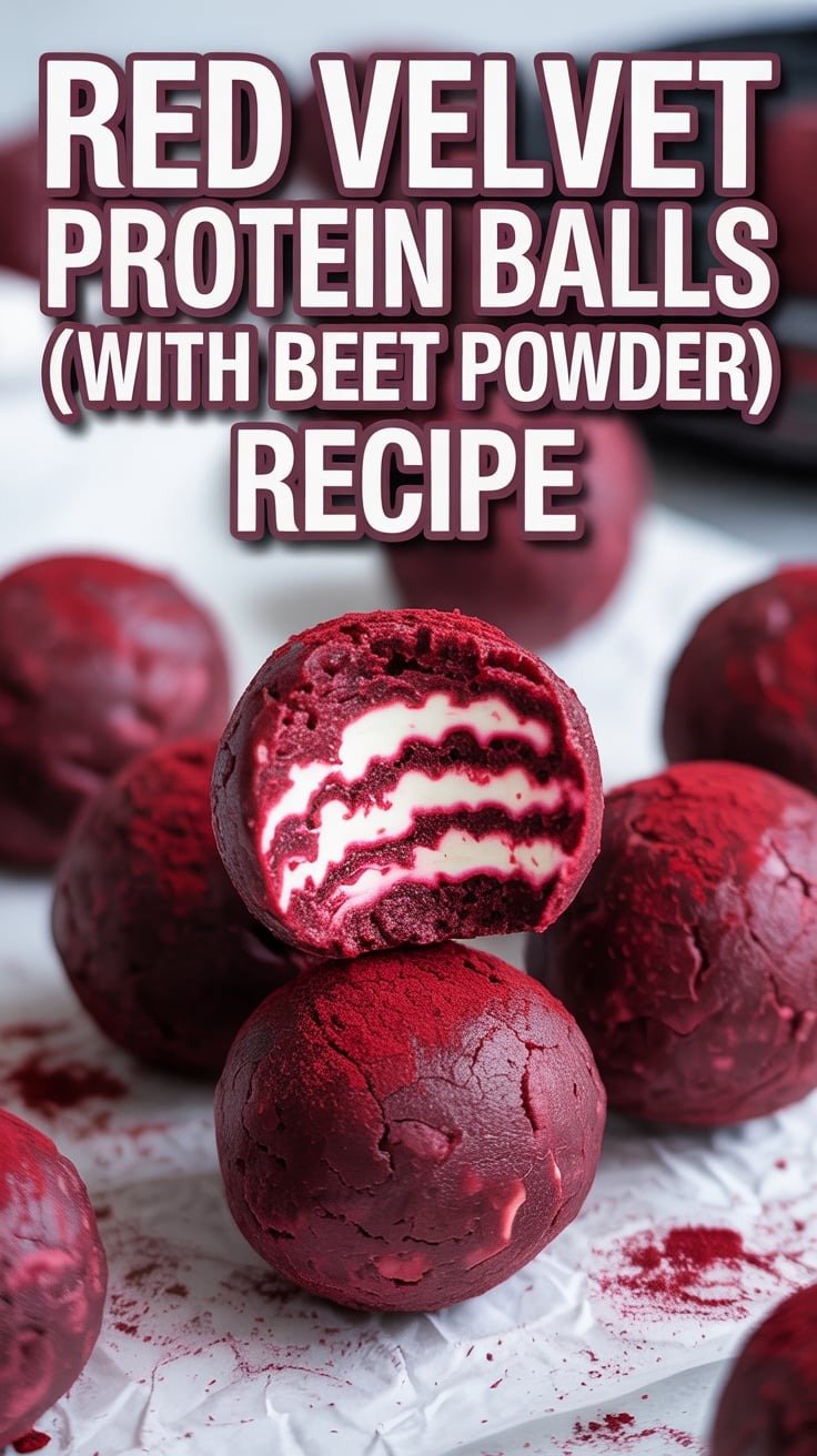Red Velvet Protein Balls with Beet Powder Recipe - Food Blasts