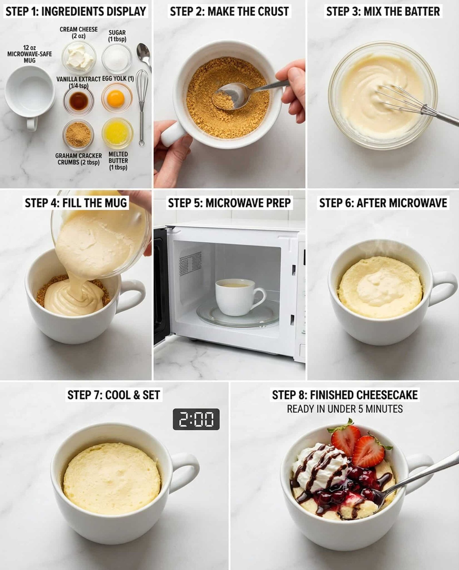 Decadent Cheesecake in a Mug Recipe - Food Blasts