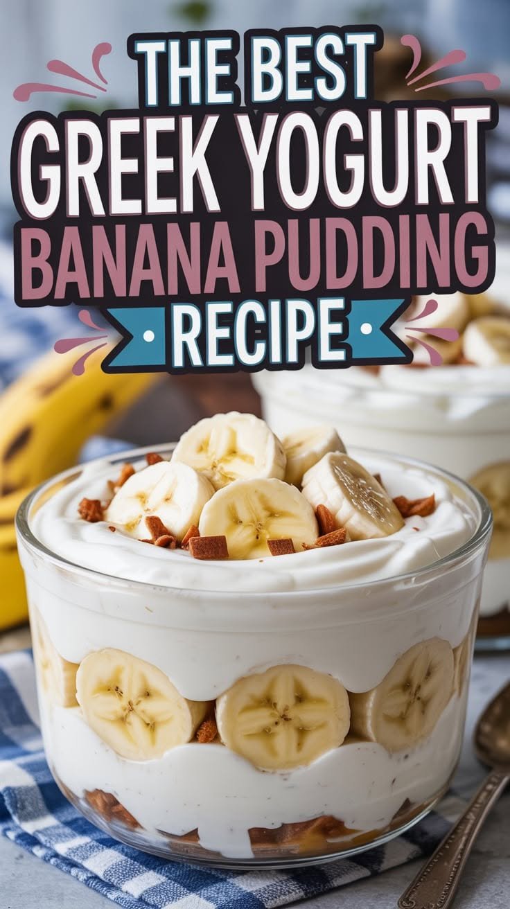 Healthy Greek Yogurt Banana Pudding Recipe - Food Blasts