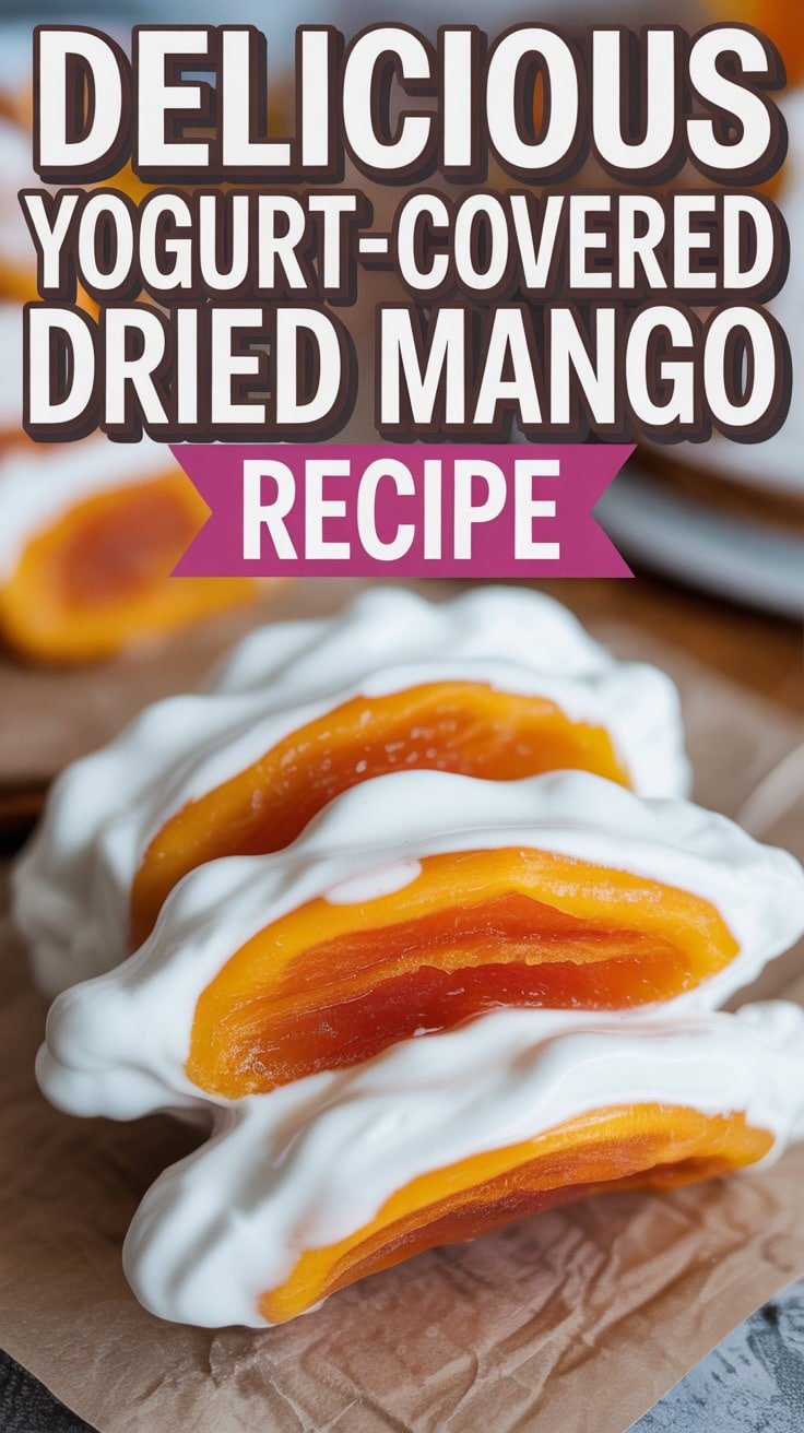 Yogurt-Covered Dried Mango Recipe - Food Blasts