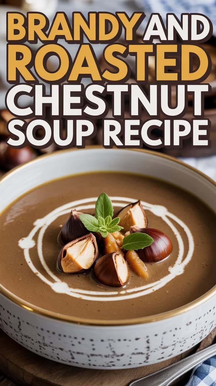 Savory Brandy and Roasted Chestnut Soup Recipe - Food Blasts