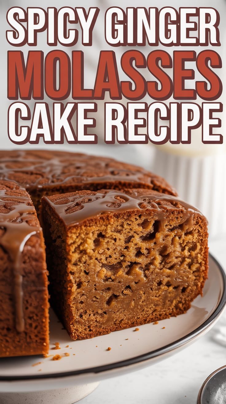 Spicy Ginger Molasses Cake Recipe - Food Blasts