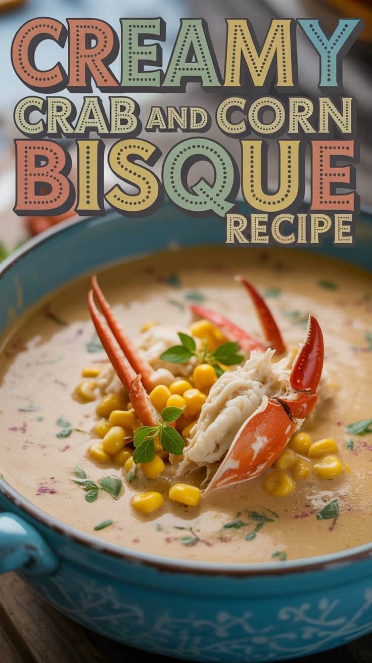 Deliciously Creamy Crab and Corn Bisque Recipe - Food Blasts