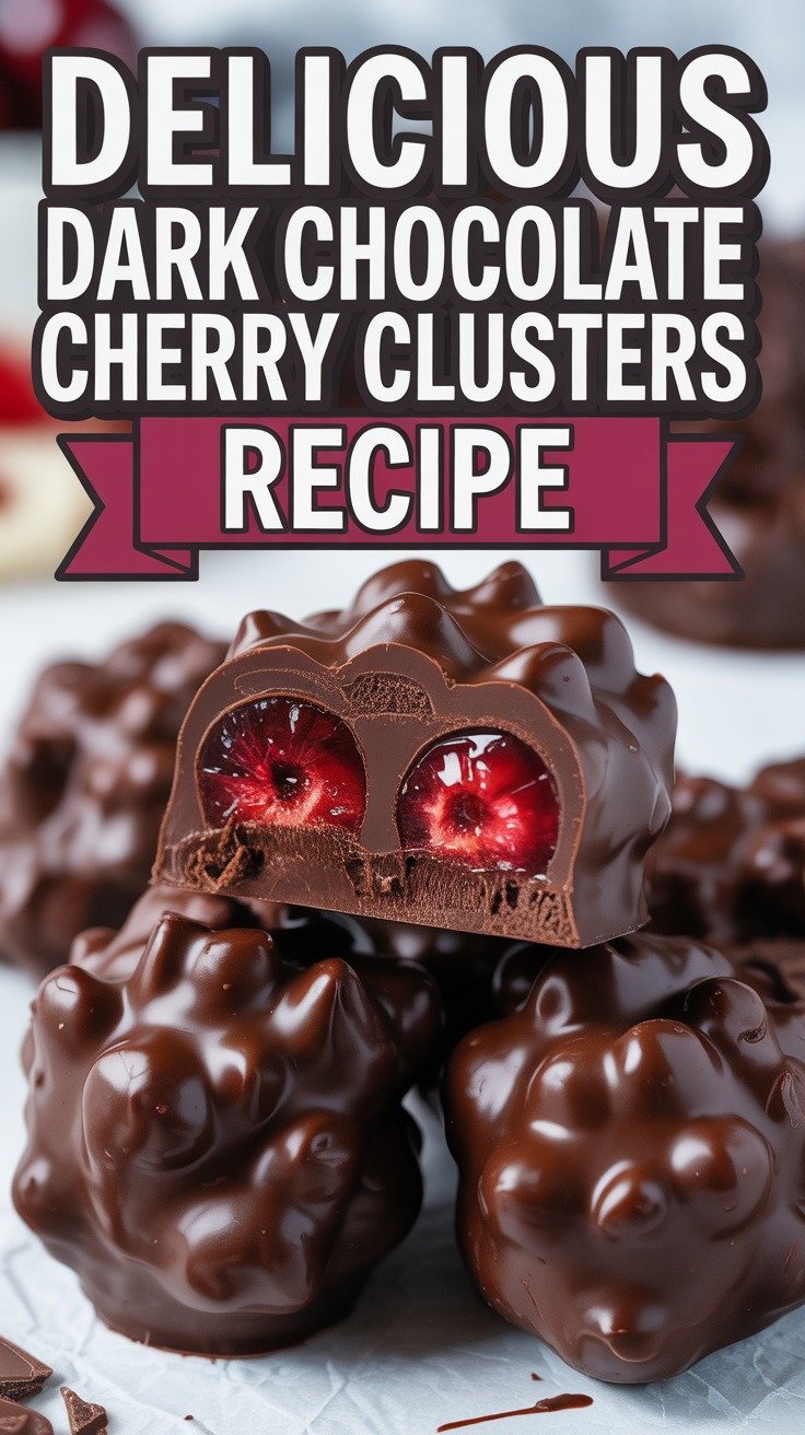 Dark Chocolate Cherry Clusters Recipe - Food Blasts