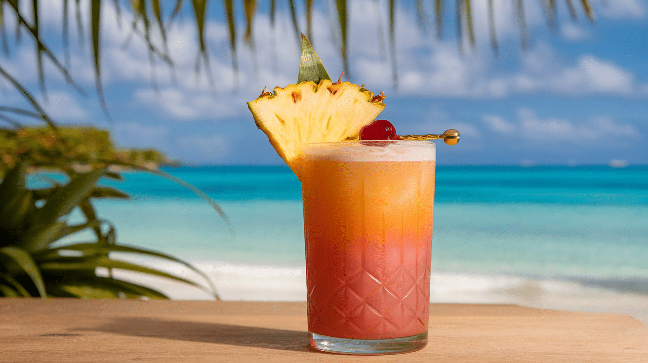 Tropical Bahama Mama Cocktail Recipe - Food Blasts