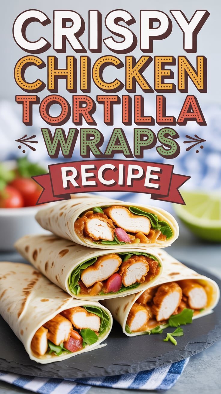 Crispy Chicken Tortilla Wraps Recipe - Food Blasts