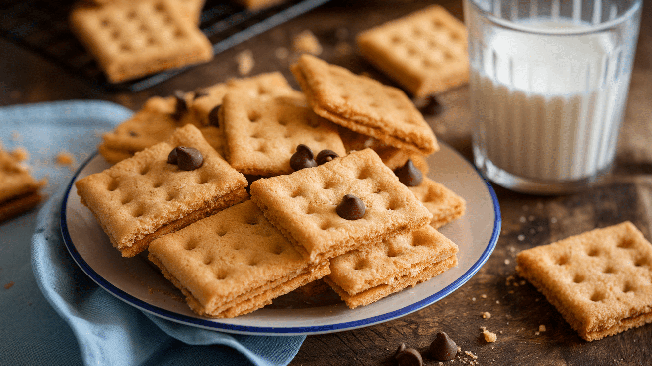 Chewy Graham Cracker Cookies Recipe - Food Blasts