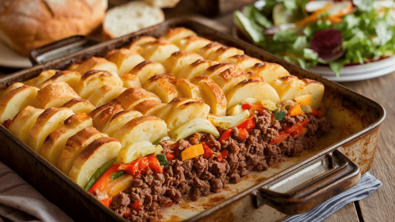 Savory Hobo Casserole Recipe - Food Blasts