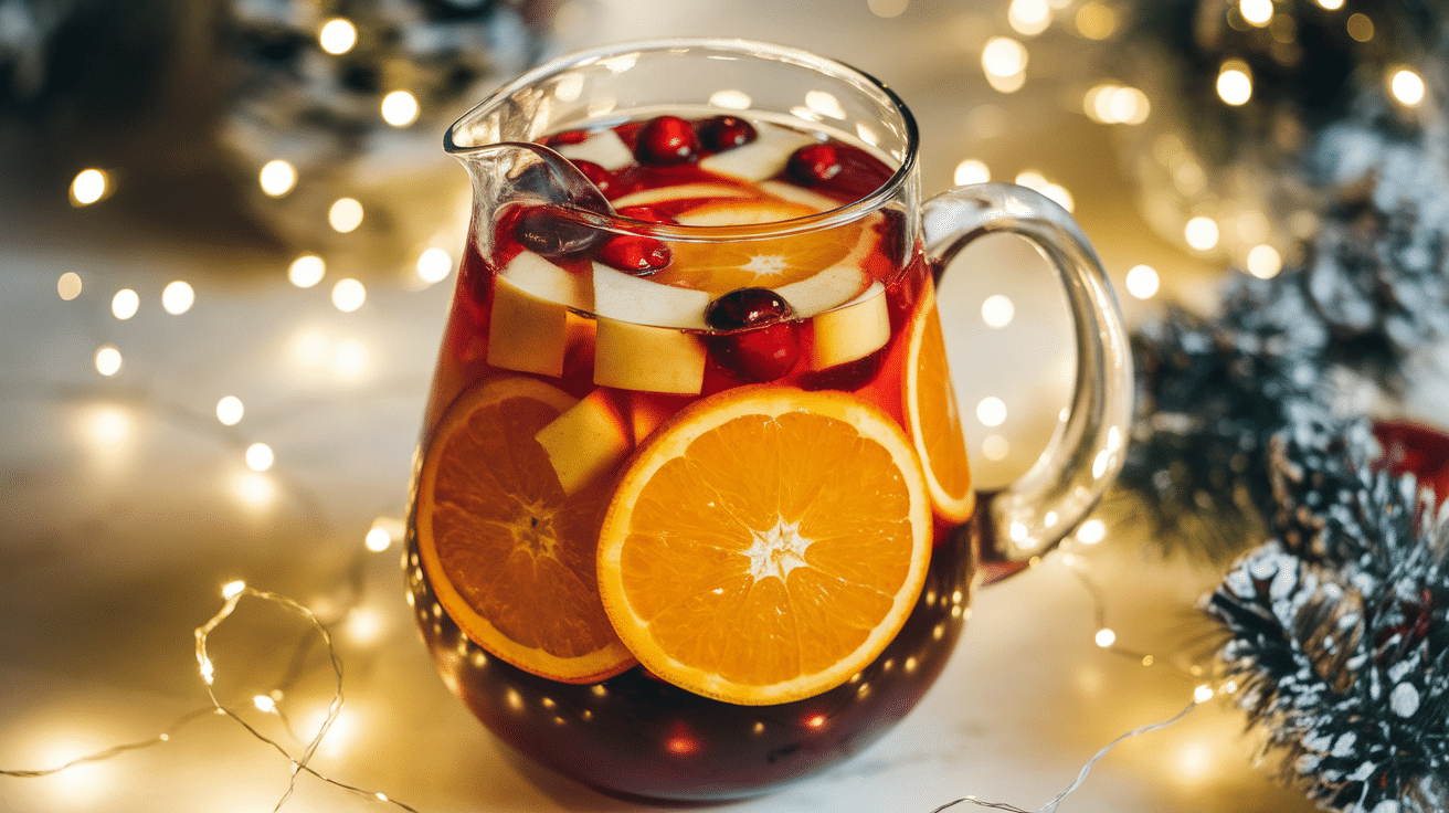Festive Silent Night Sangria Recipe - Food Blasts