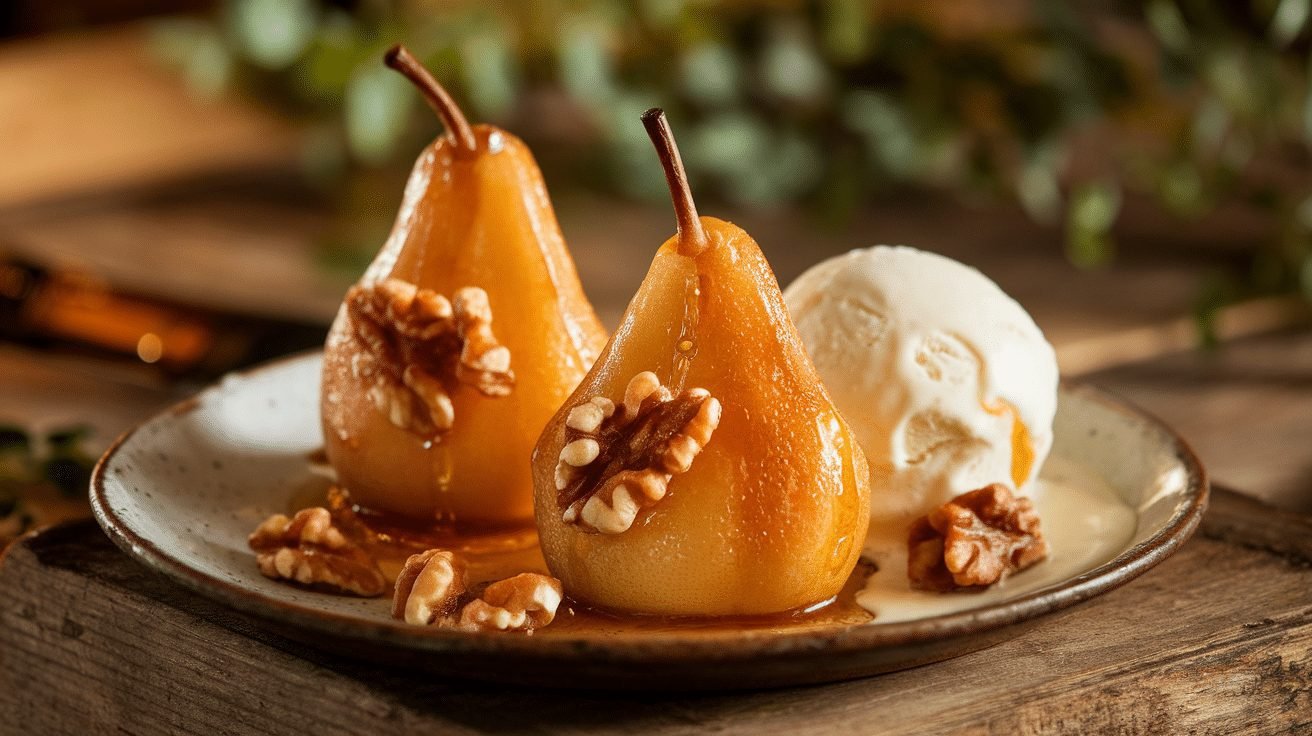 Delicious Baked Pears with Honey Recipe - Food Blasts