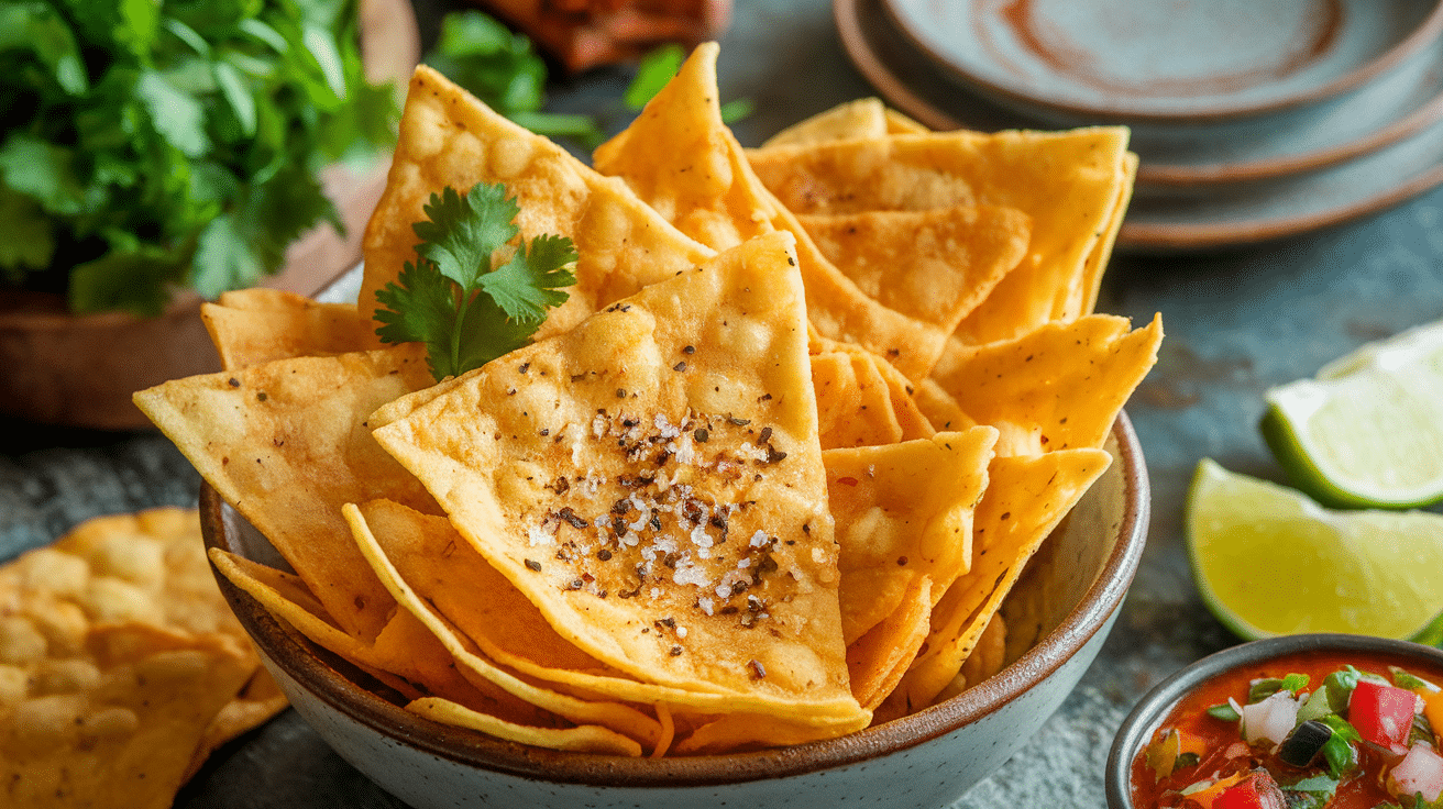 Crispy Air Fryer Tortilla Chips Recipe - Food Blasts