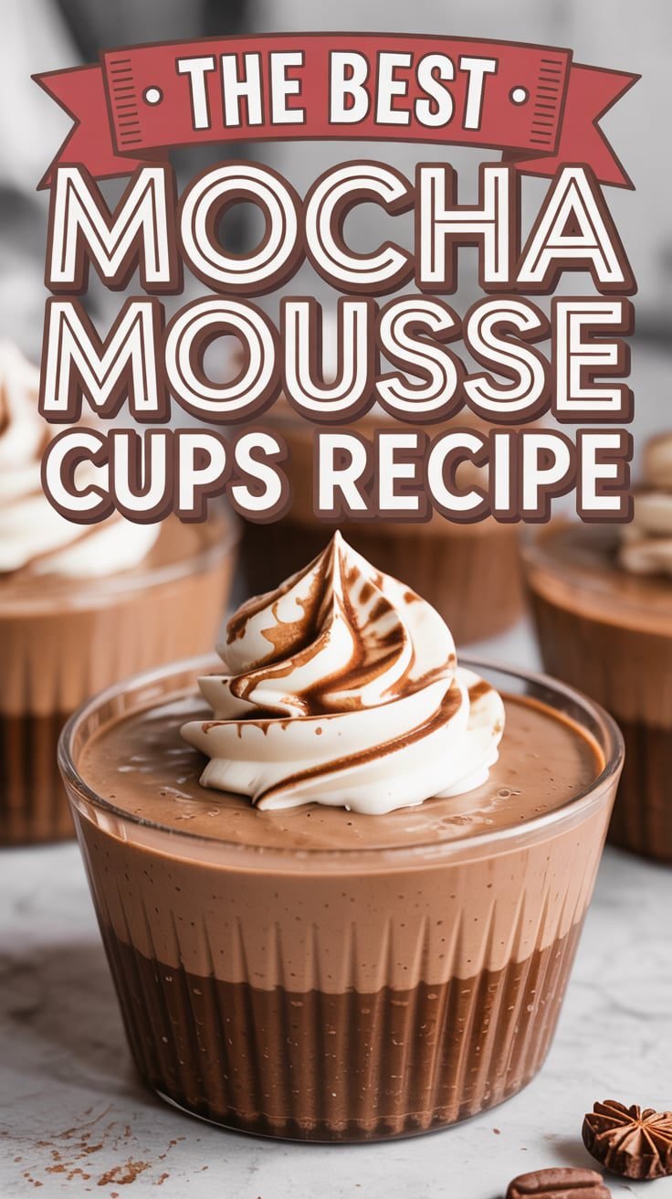 Decadent Mocha Mousse Cups Recipe - Food Blasts