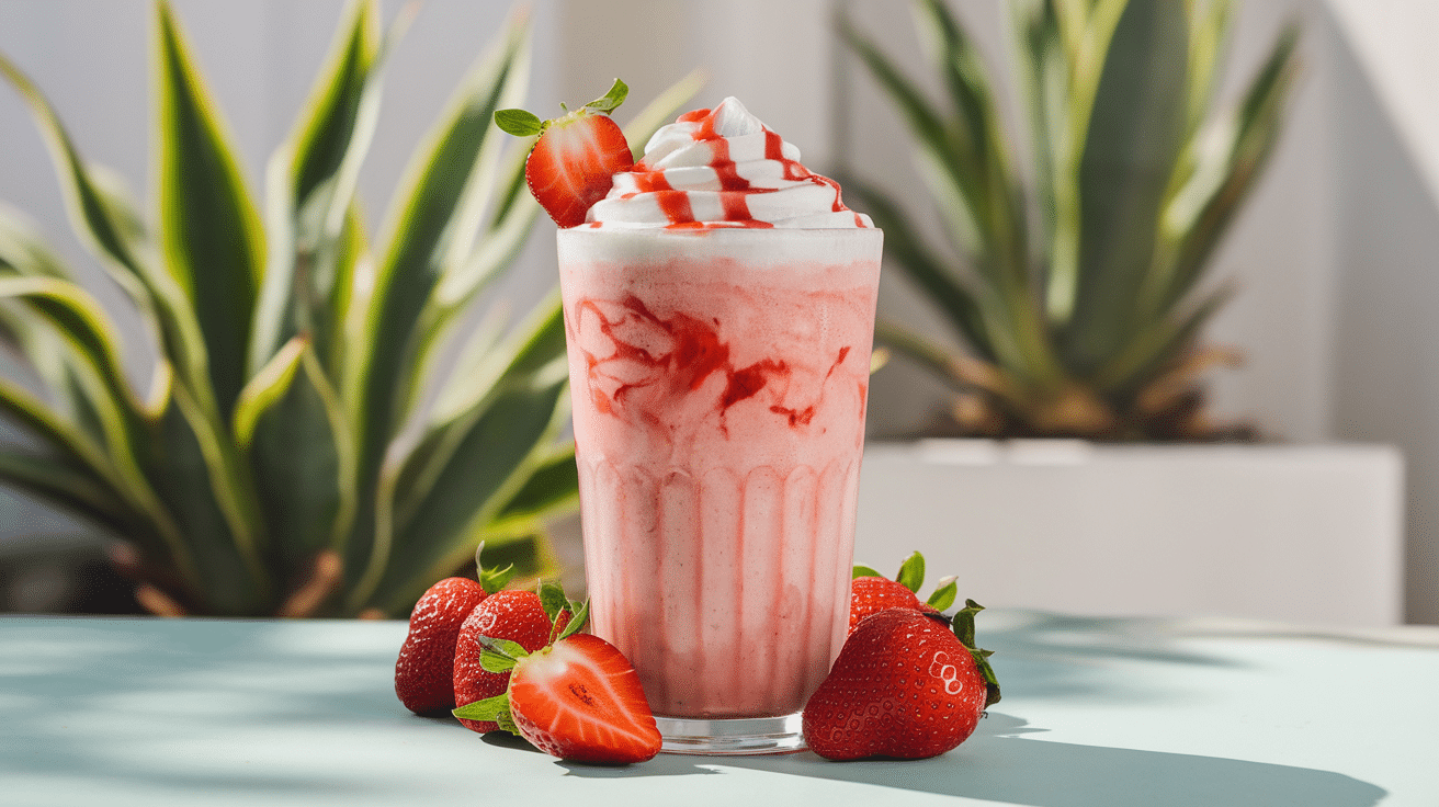Refreshing Strawberry Frappuccino Recipe - Food Blasts