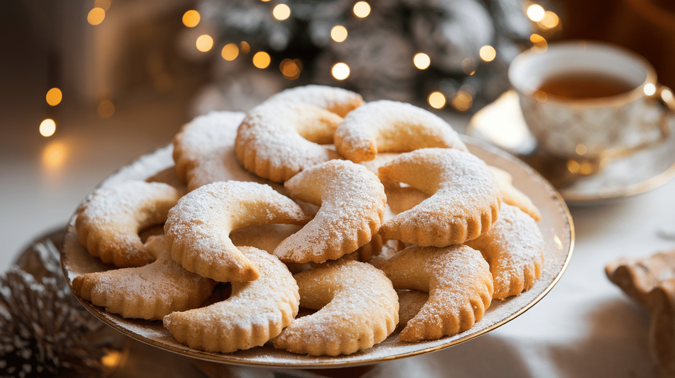Delicious Almond Crescent Cookies Recipe - Food Blasts