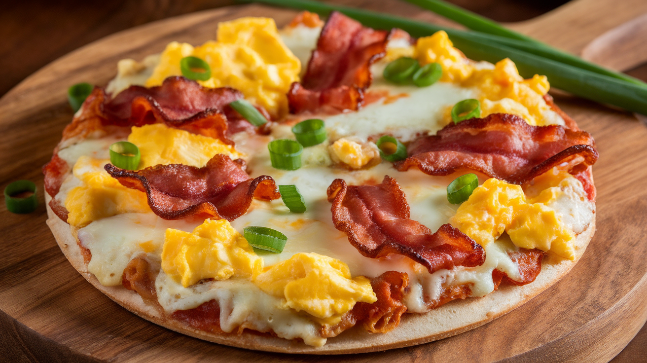 Delicious Breakfast Pizza Recipe - Food Blasts