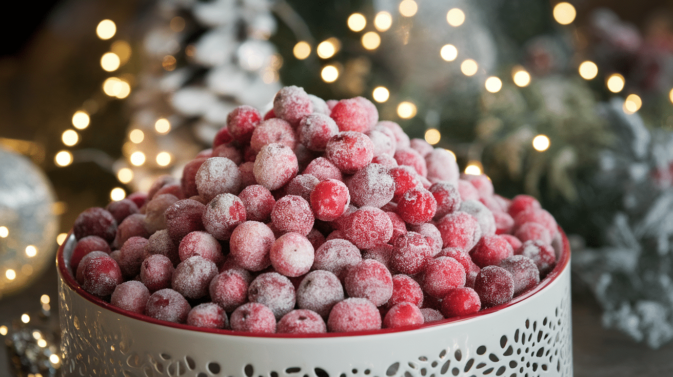 Festive Sugared Cranberries Recipe - Food Blasts
