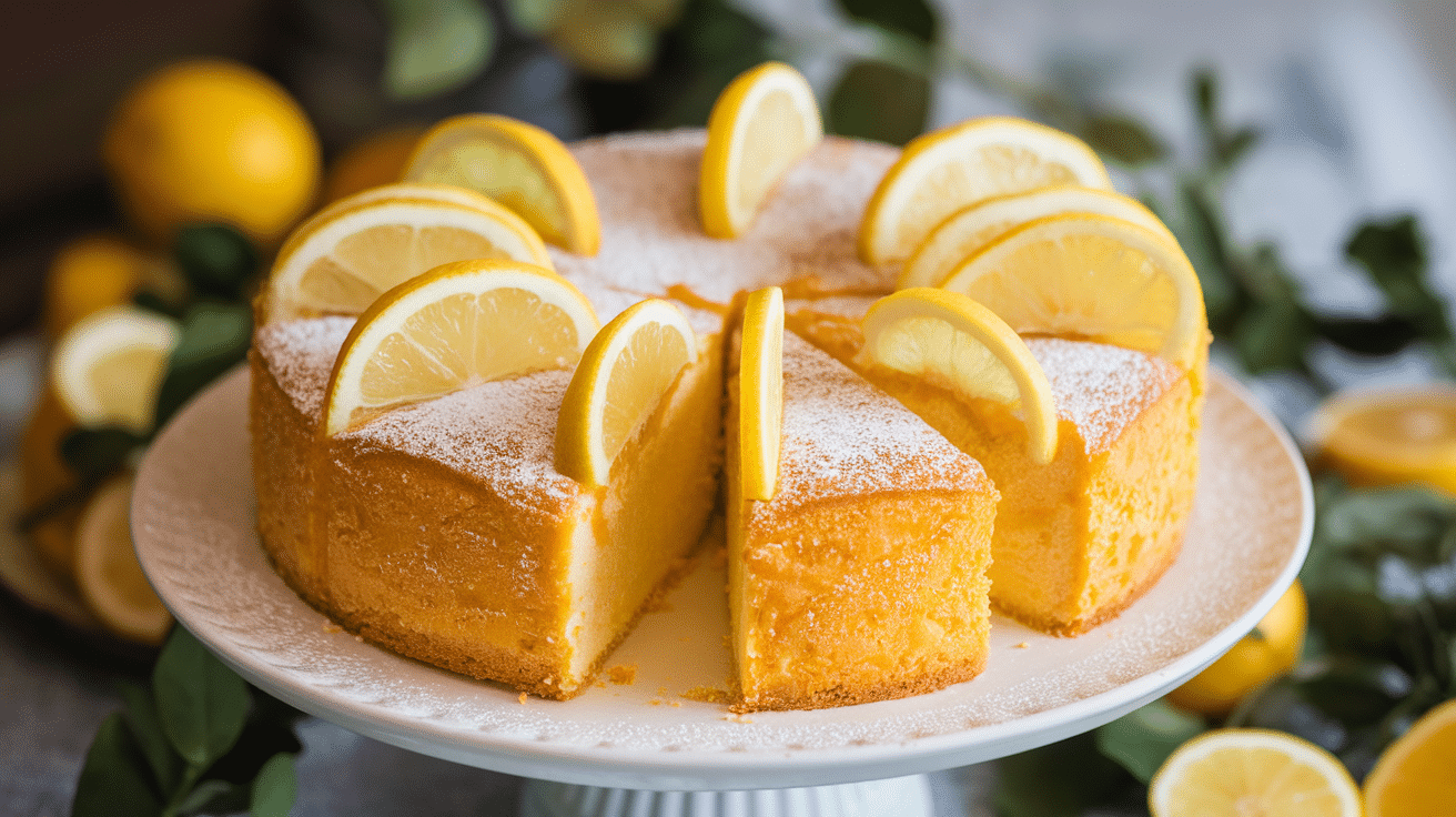 Zesty Lemon Ricotta Cake Recipe - Food Blasts