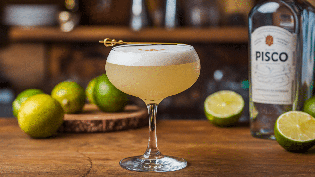 Classic Pisco Sour Cocktail Recipe Food Blasts