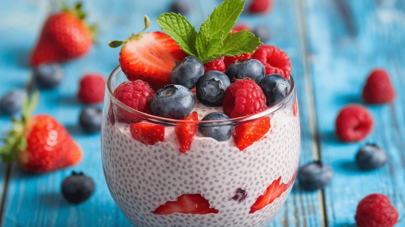 Delicious Berry Chia Pudding Recipe - Food Blasts