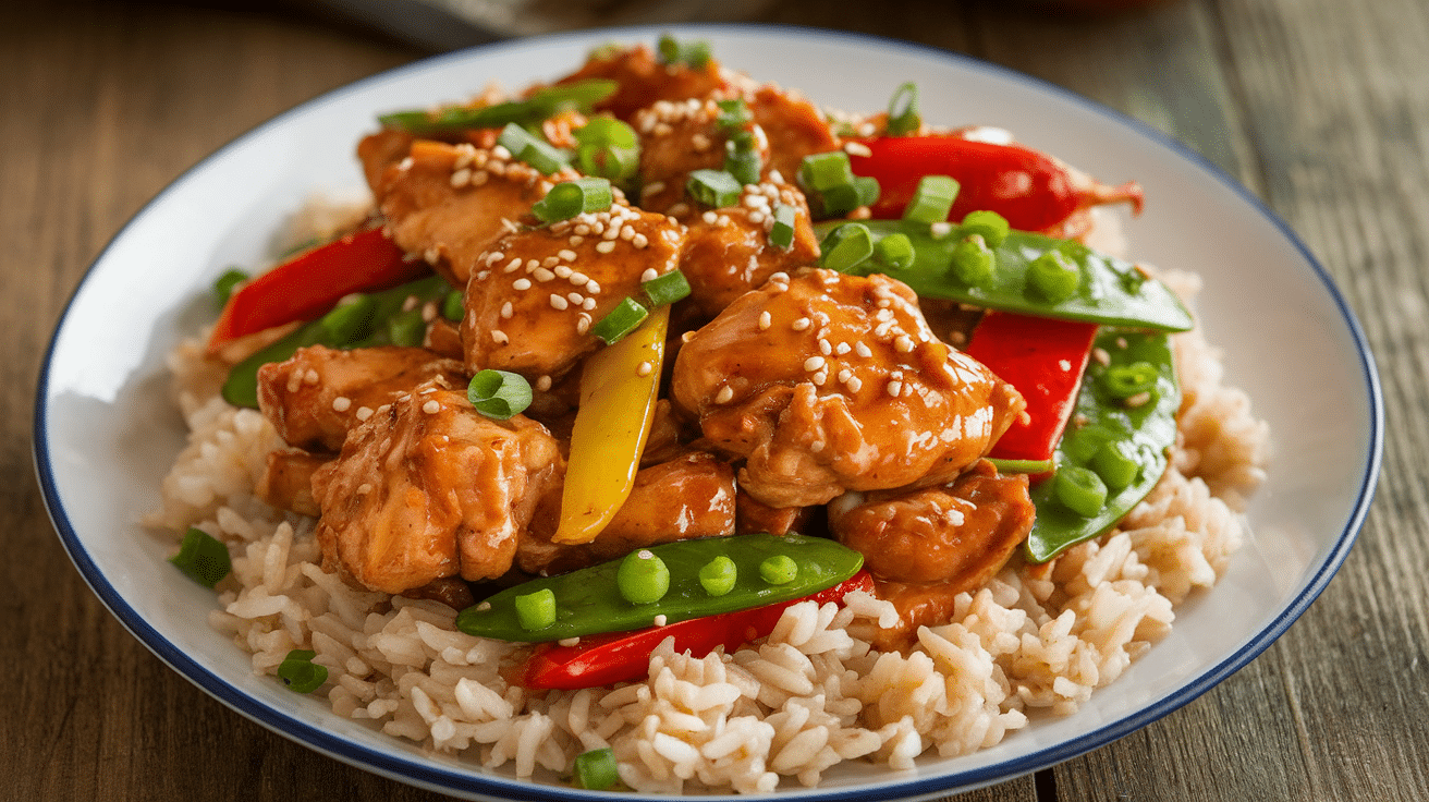 Sweet and Savory Honey Garlic Chicken Stir Fry - Food Blasts