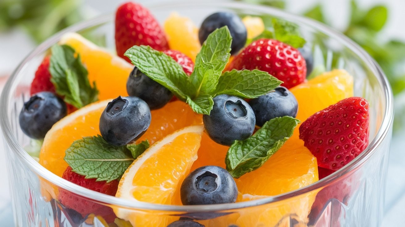 Refreshing Citrus Mint Fruit Salad - Food Blasts
