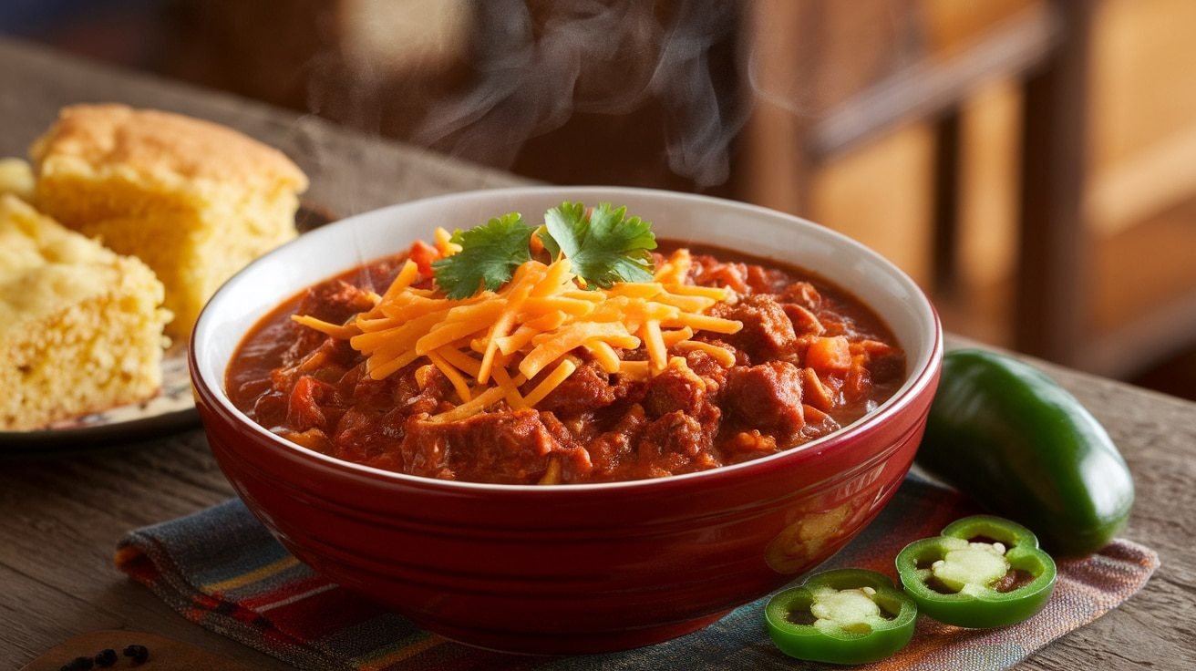 Authentic Texas-Style Chili Recipe (No Beans) - Food Blasts