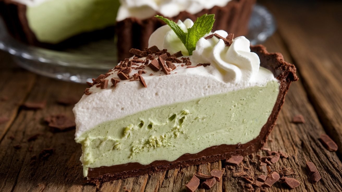 Minty Grasshopper Pie Recipe - Food Blasts