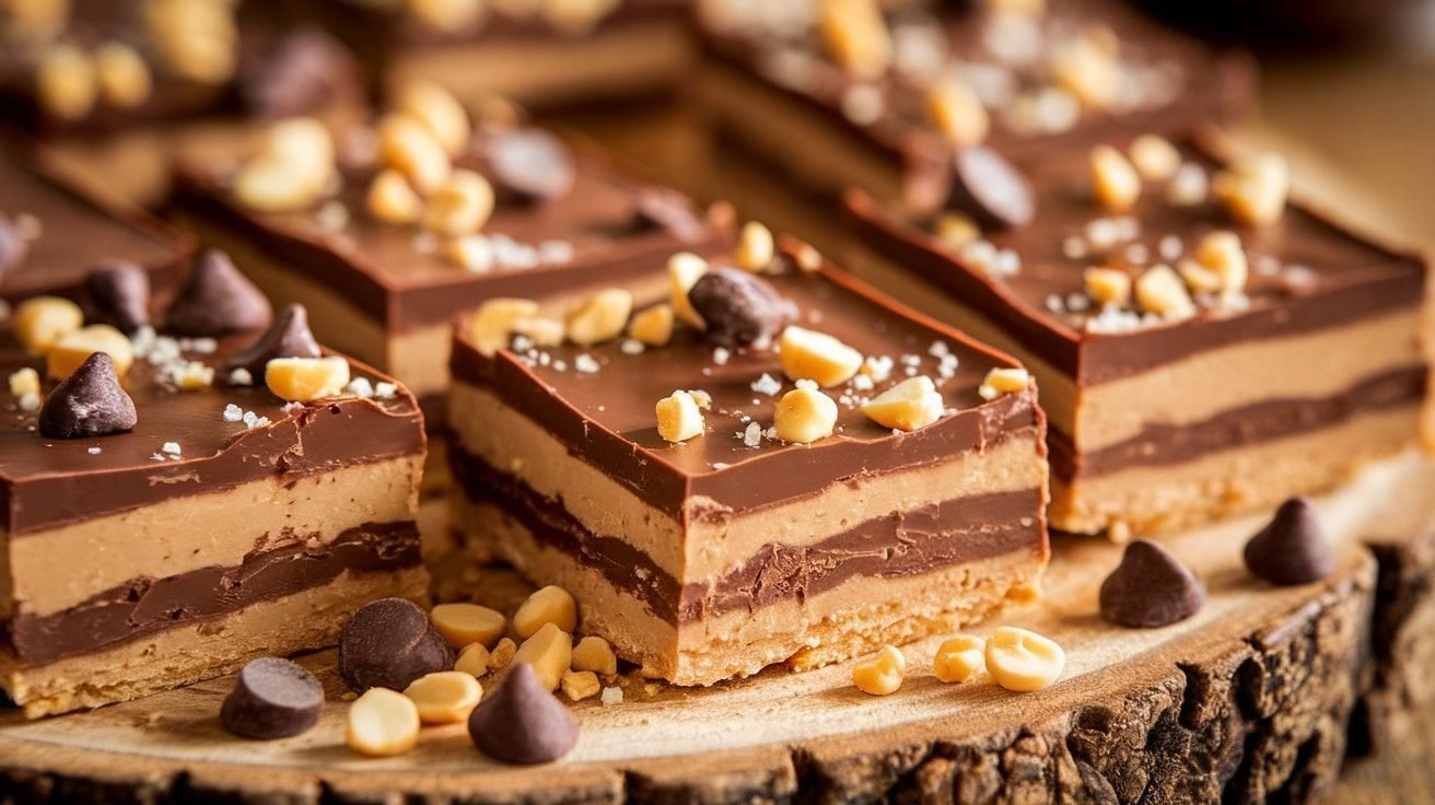 Decadent No-Bake Reese’s Bars Recipe - Food Blasts