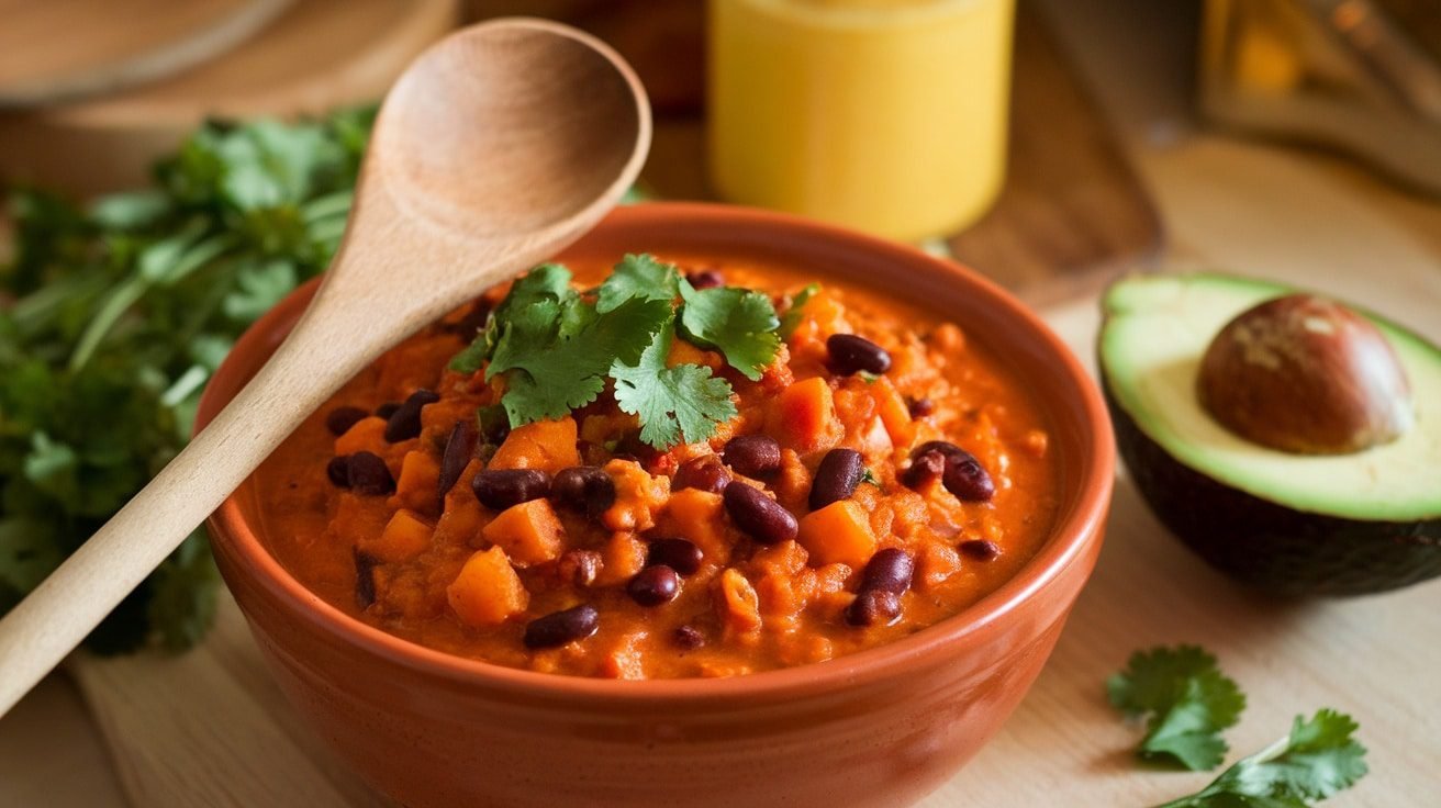 Spicy Chipotle Sweet Potato Chili Recipe - Food Blasts