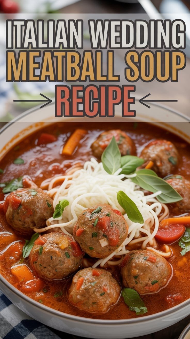 Hearty Italian Wedding Meatball Soup Recipe - Food Blasts