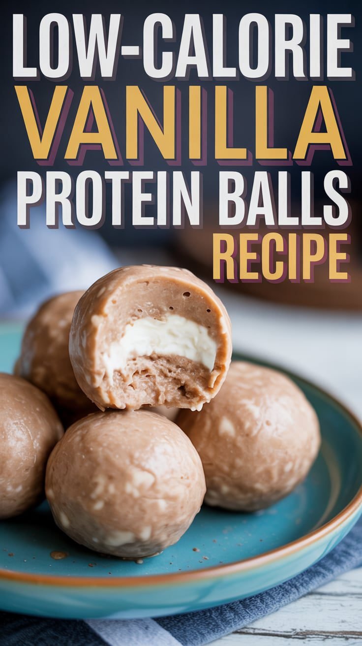 Delicious Low-Calorie Vanilla Protein Balls - Food Blasts