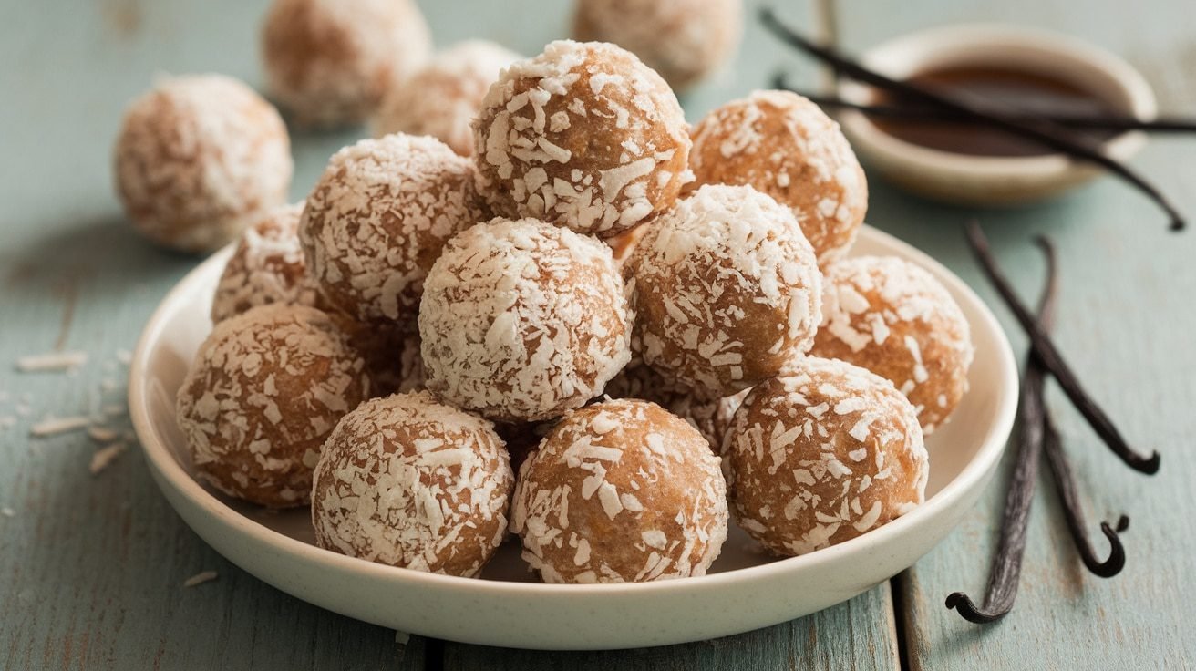 Delicious Low-Calorie Vanilla Protein Balls - Food Blasts
