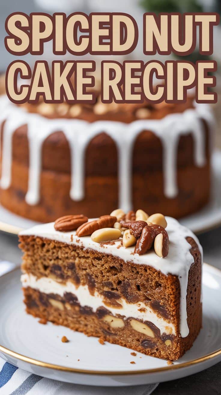 Spiced Nut Cake Recipe - Food Blasts