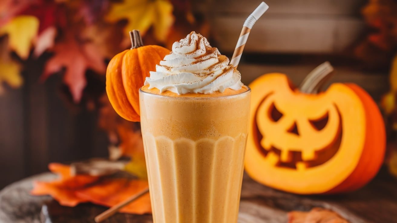 Creamy Pumpkin Milkshake Recipe - Food Blasts