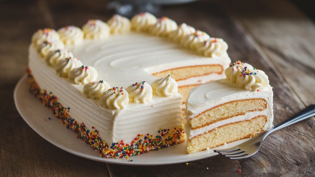 Classic Vanilla Sheet Cake Recipe - Food Blasts