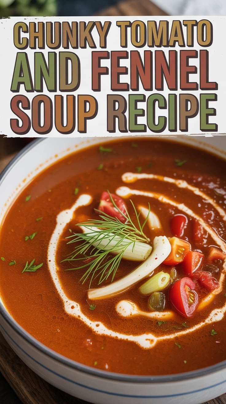 Hearty Chunky Tomato and Fennel Soup Recipe - Food Blasts