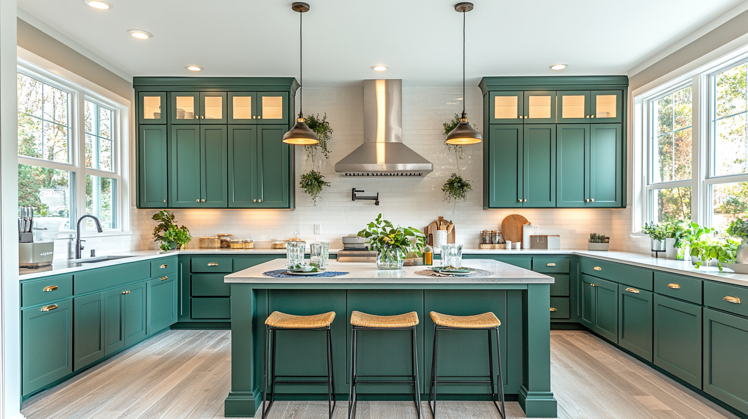 Emerald Green Kitchen Cabinets: Your Complete Style Guide for 2025 ...