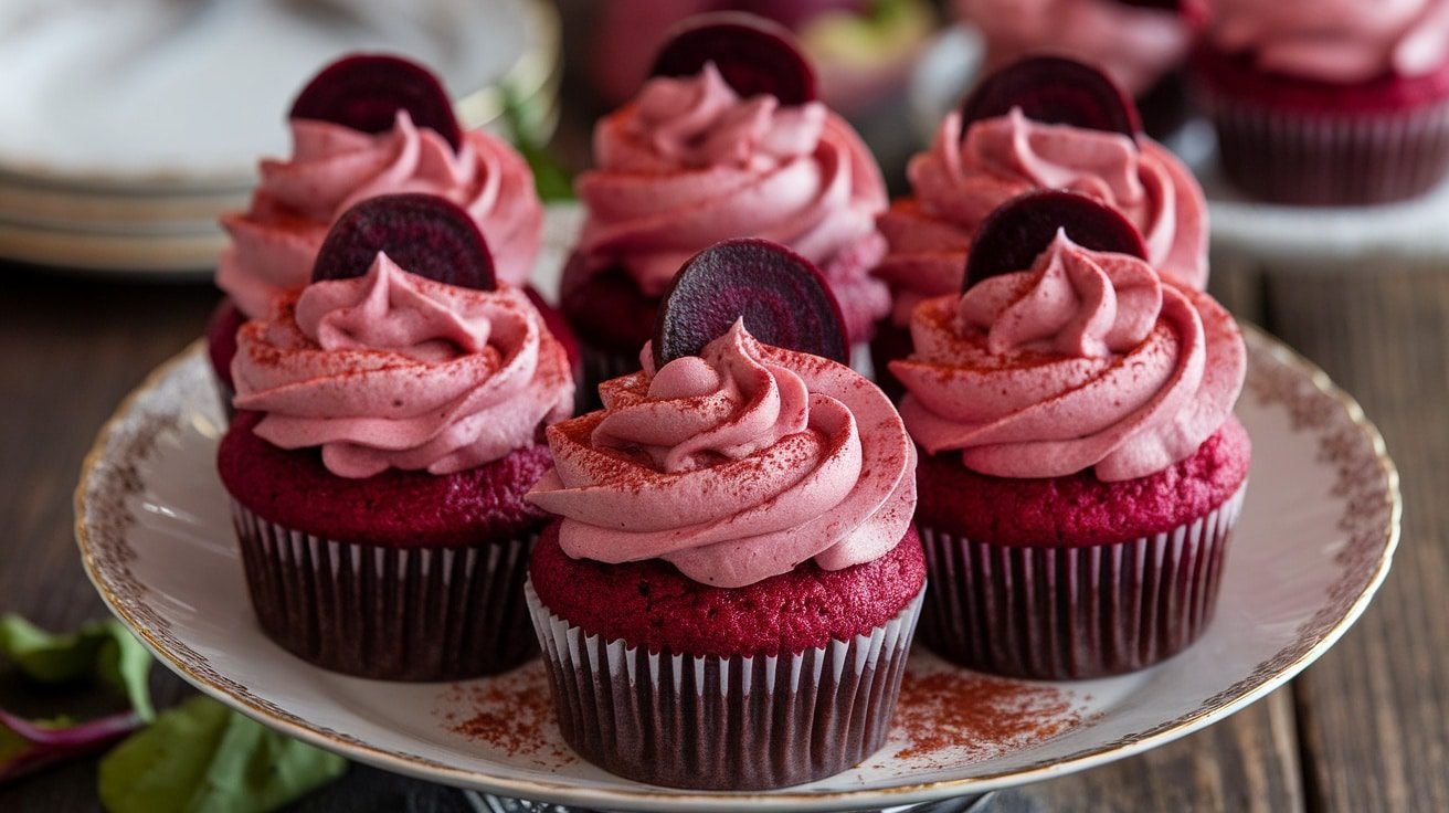 Decadent Beet Red Velvet Cupcakes - Food Blasts