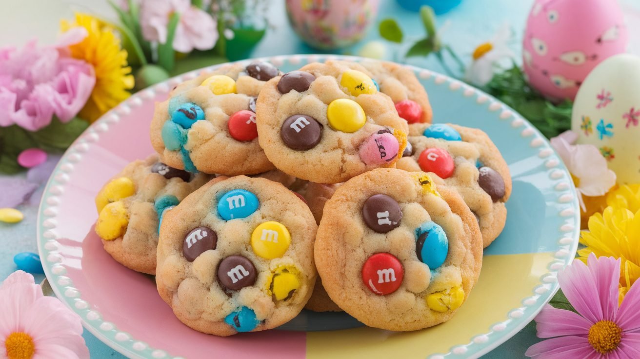 Delicious Easter M&M Cookies Recipe - Food Blasts