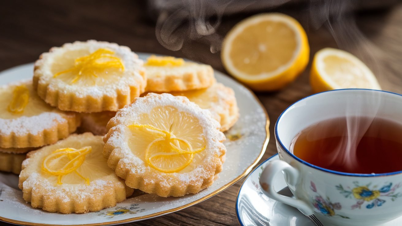 Delicious Butter Lemon Tea Cookies Recipe - Food Blasts