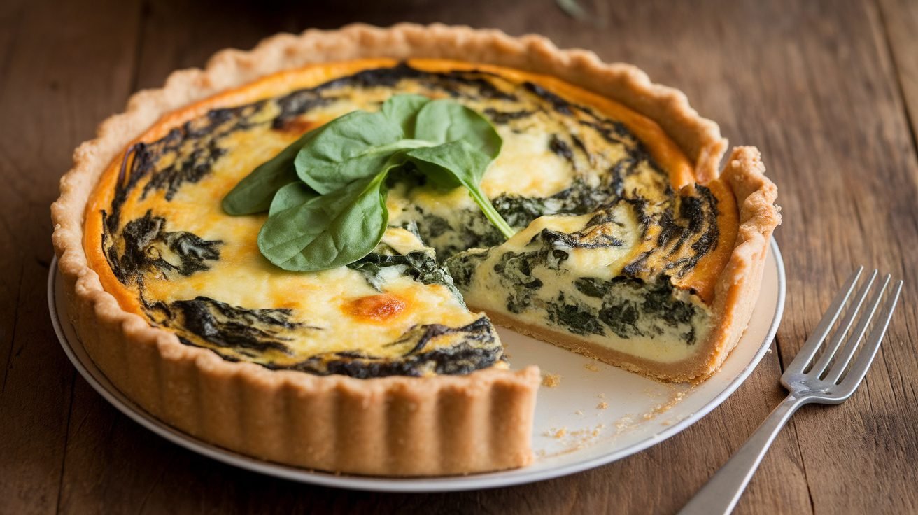 Easy Classic Spinach Quiche Recipe - Food Blasts